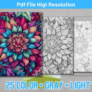 Mandala Art Therapy Coloring Book, Adult and Kids Mandala Printable ...