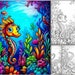 Ocean Life Coloring Book: Vibrant Marine Creatures (PDF Download) - Etsy