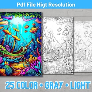 Ocean Life Coloring Book: Vibrant Marine Creatures (PDF Download) - Etsy