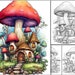 Mushroom House Coloring Book: Fantasy Fairy Houses (printable PDF) - Etsy