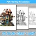 Fairy Tale House Coloring Pages, Fantasy Fairytale Cottage Coloring ...