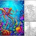 Ocean Life Coloring Book: Vibrant Marine Creatures (PDF Download) - Etsy