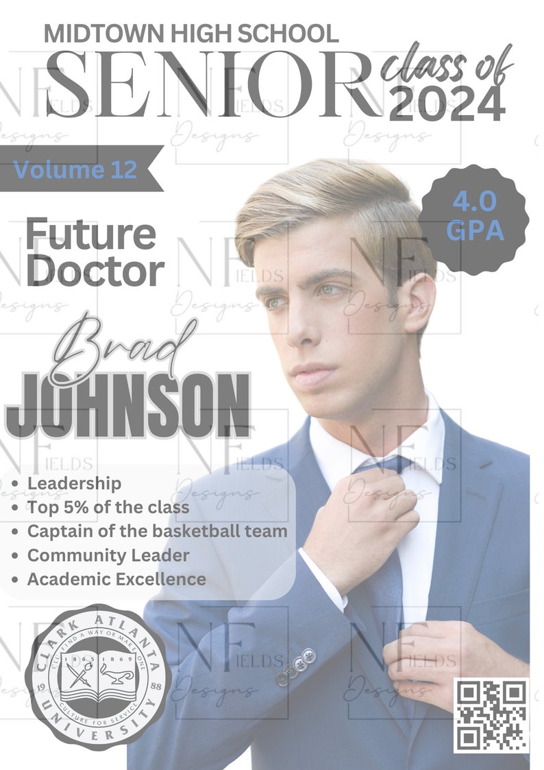 Graduation Magazine Template | 2024 Editable Canva - Etsy UK