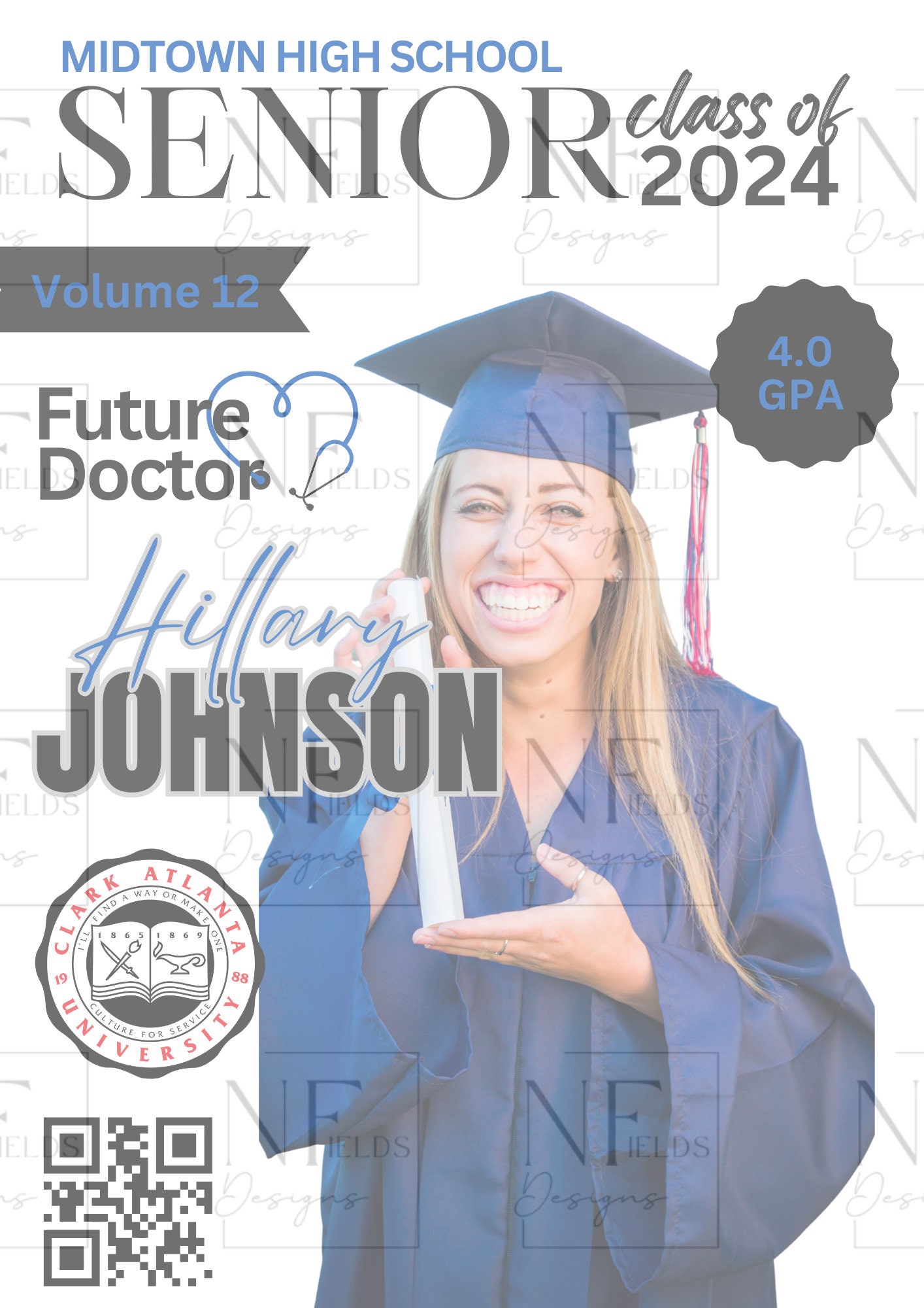 Graduation Magazine Template | 2024 Editable Canva - Etsy UK