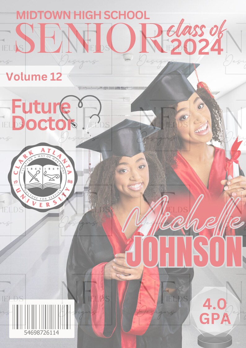Graduation Magazine Template | 2024 Editable Canva - Etsy UK