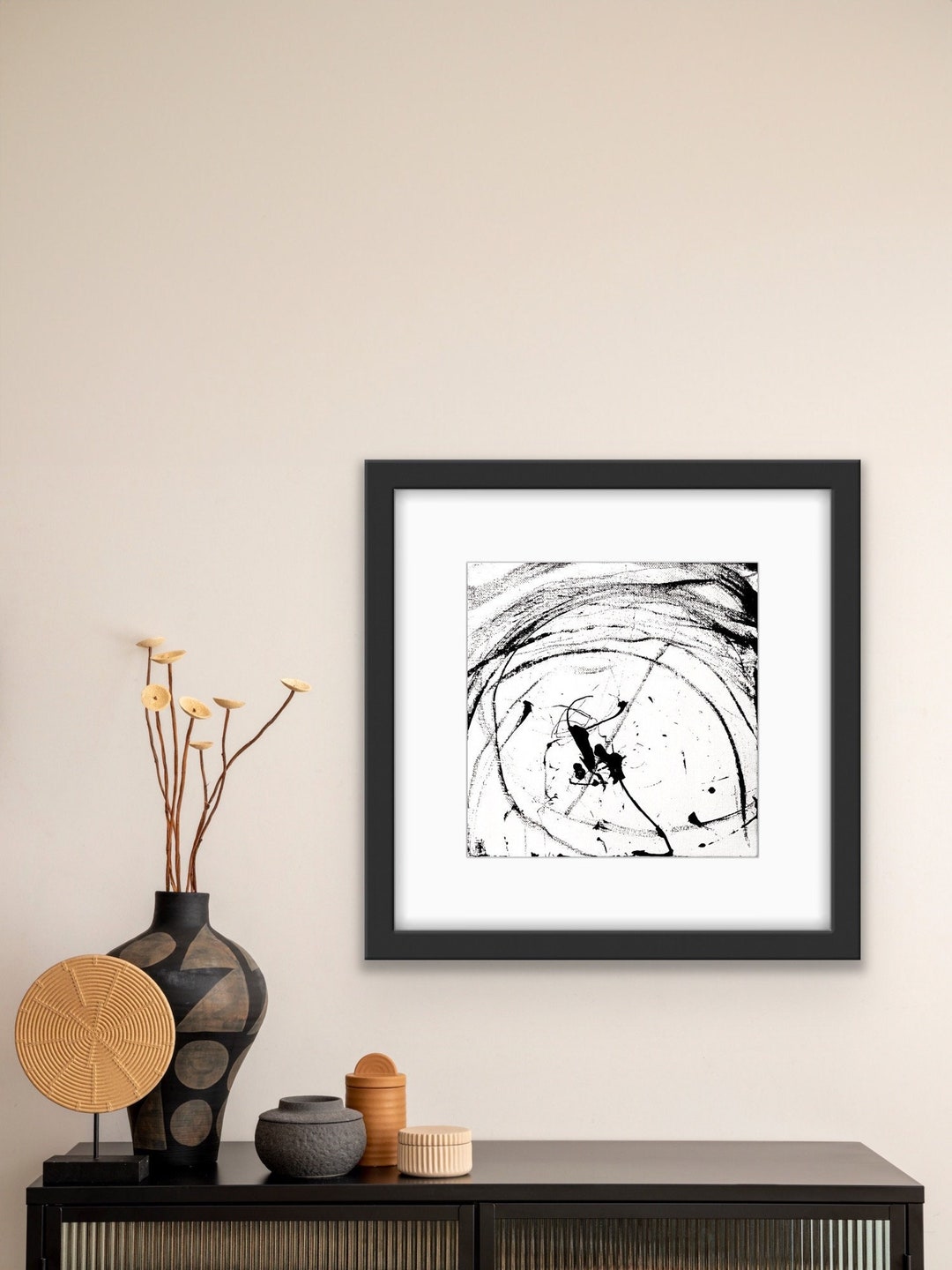 Abstract Mark-making Print, Monochrome, Black and White Reproduction ...