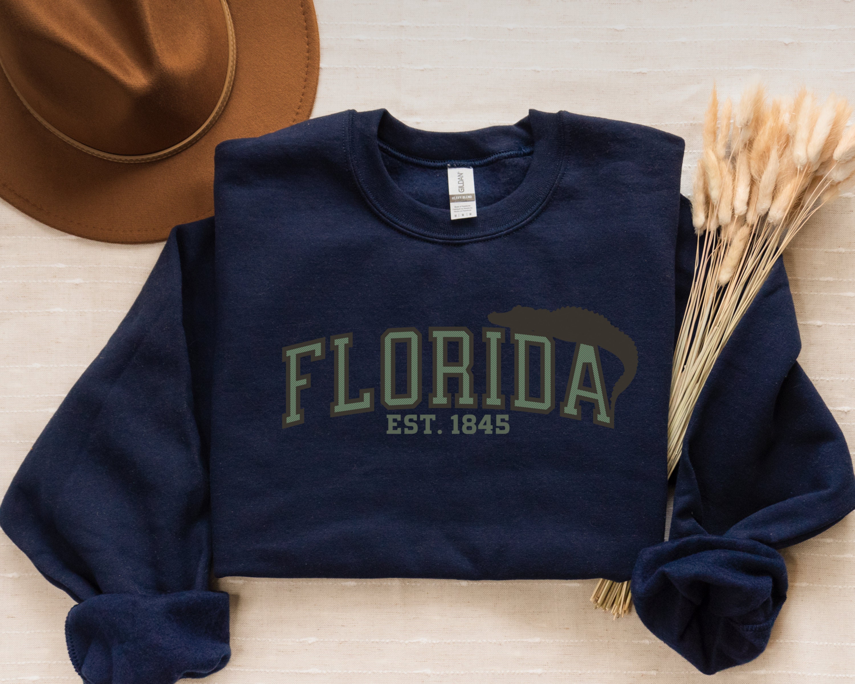 Florida State Sweatshirt With Alligator Special Florida Alligator ...