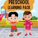 Pre-school Learning Pack, Work Sheets for Learning Digital Printing - Etsy