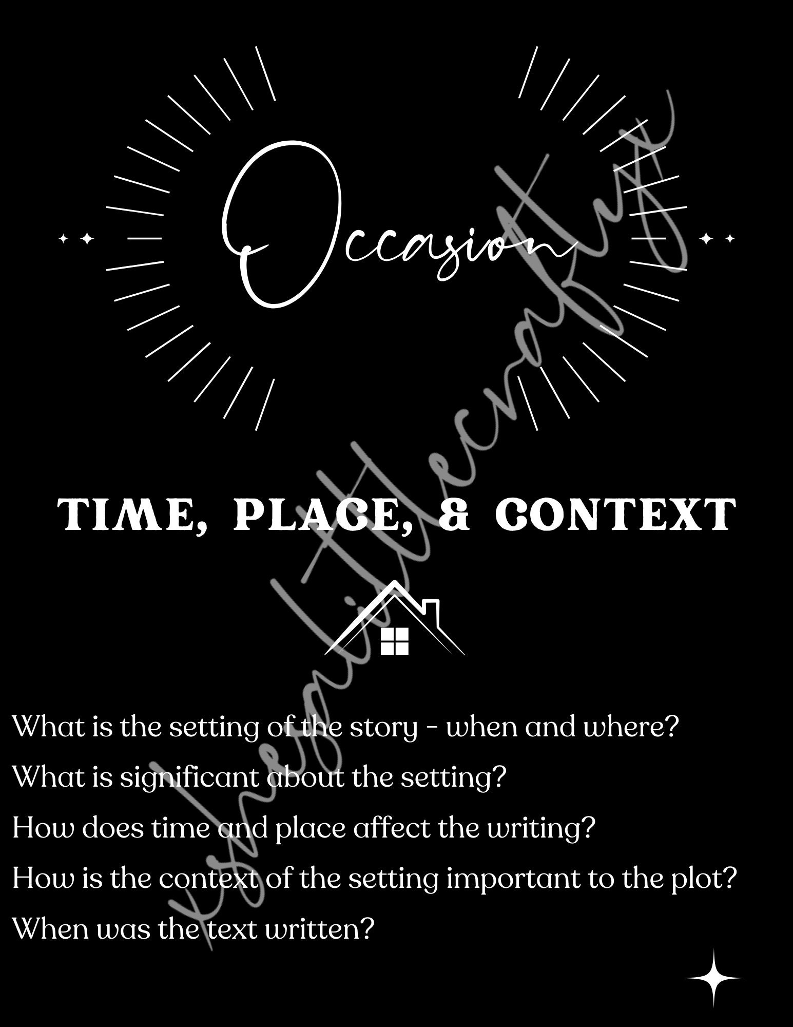 Soapstone English Classroom Poster Black - Etsy
