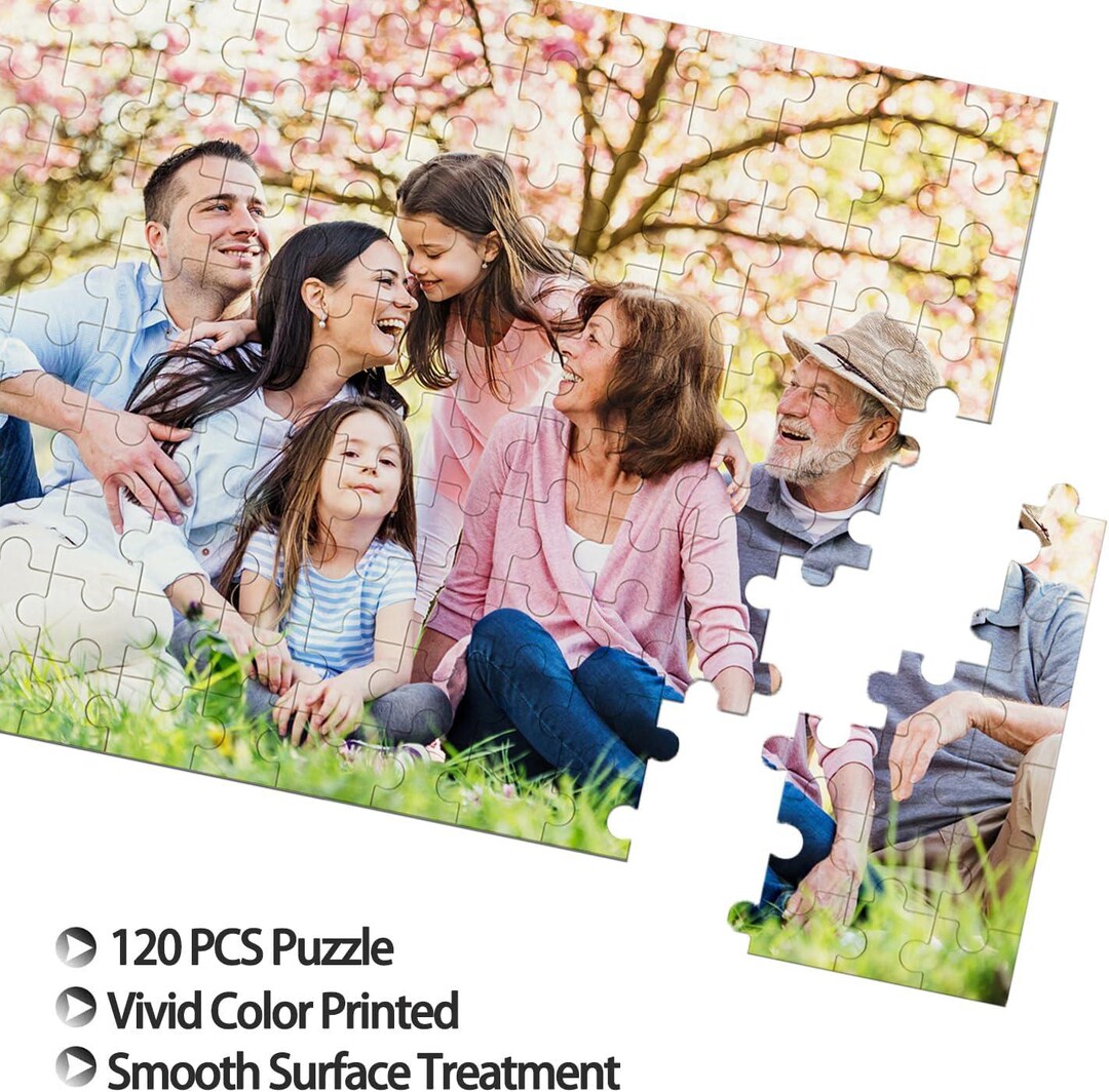 Custom Jigsaw Puzzle From Photo 120 Pieces Personalized Gifts for ...