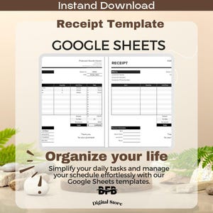Receipt Template, Google Sheets Payment Record, Sales Receipt Generator ...