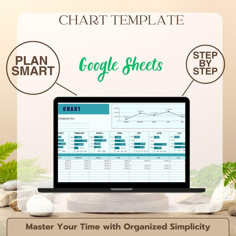 Chart Template, Google Sheets Data Visualization, Graph and Diagram Creator, Performance Metrics ...