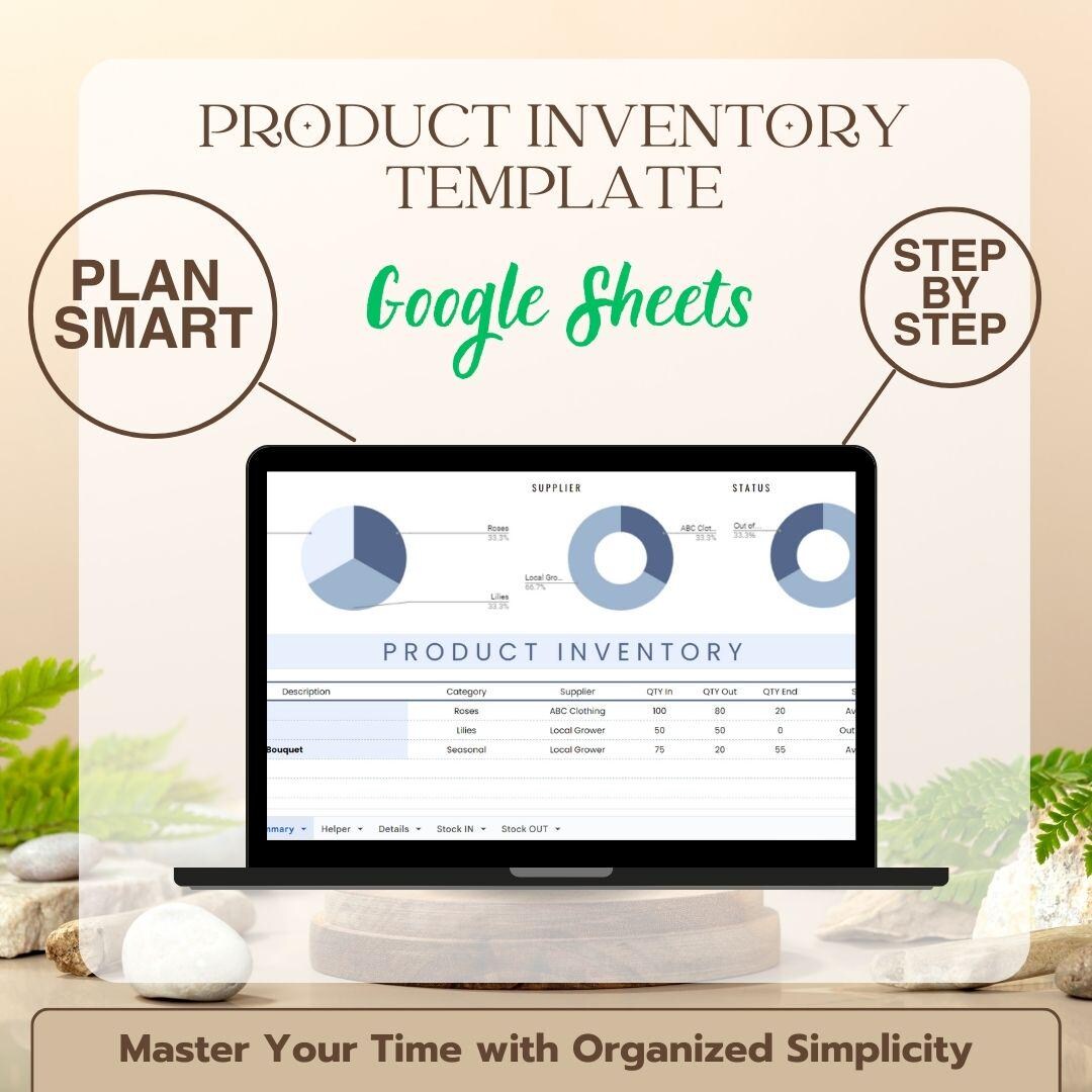 Product Inventory Template, Google Sheets Stock Manager, Inventory ...