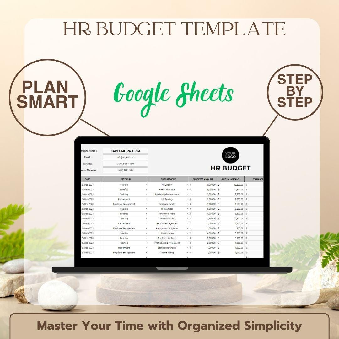 HR Budget Template, Google Sheets Human Resources Planner, Employee ...