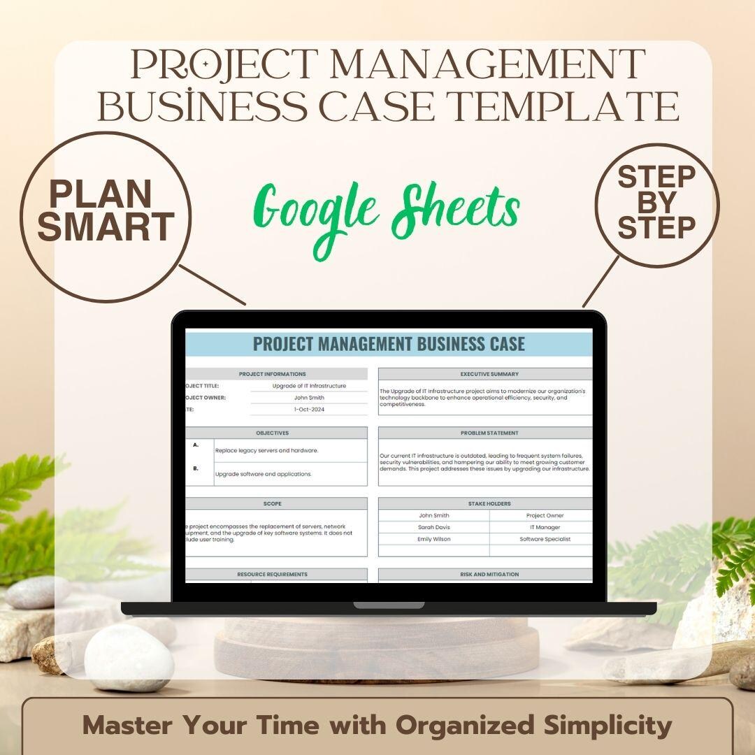 Project Management Business Case Template, Google Sheets Proposal ...