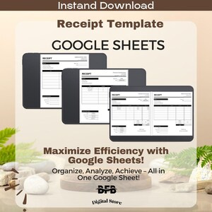 Receipt Template, Google Sheets Payment Record, Sales Receipt Generator ...