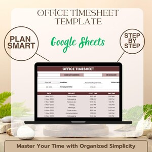 Office Timesheet Template, Google Sheets Employee Hours Tracker, Work ...