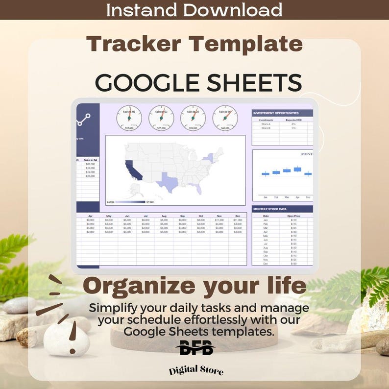 Tracker Template, Google Sheets Task Manager, Progress Tracker, Habit ...