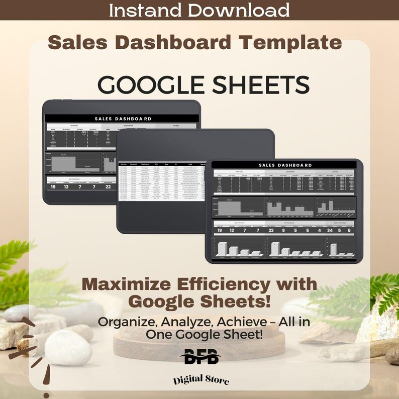 Sales Dashboard Template,google Sheets Performance Tracker,sales ...