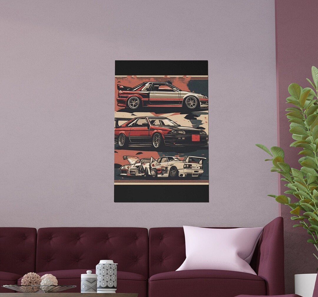 JDM Inspired Car Prints, Artwork, Car Art, JDM Sports Car Prints ...