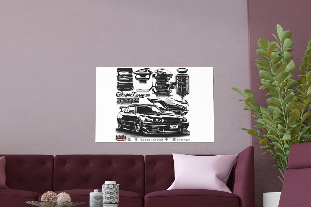 JDM Inspired Car Prints, Artwork, Car Art, JDM Sports Car Prints ...
