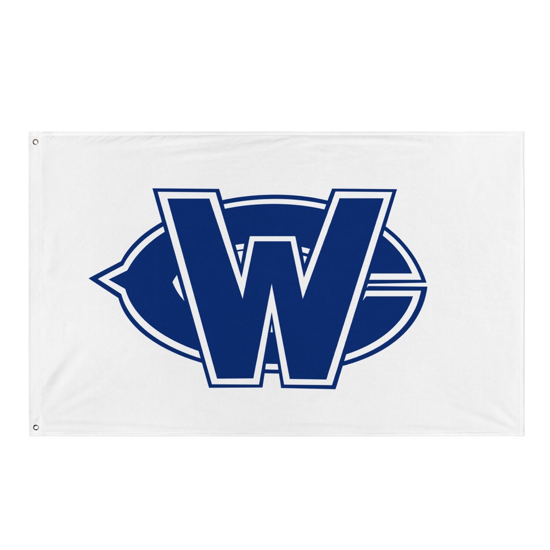 WCSU 90's Logo White Flag - Etsy