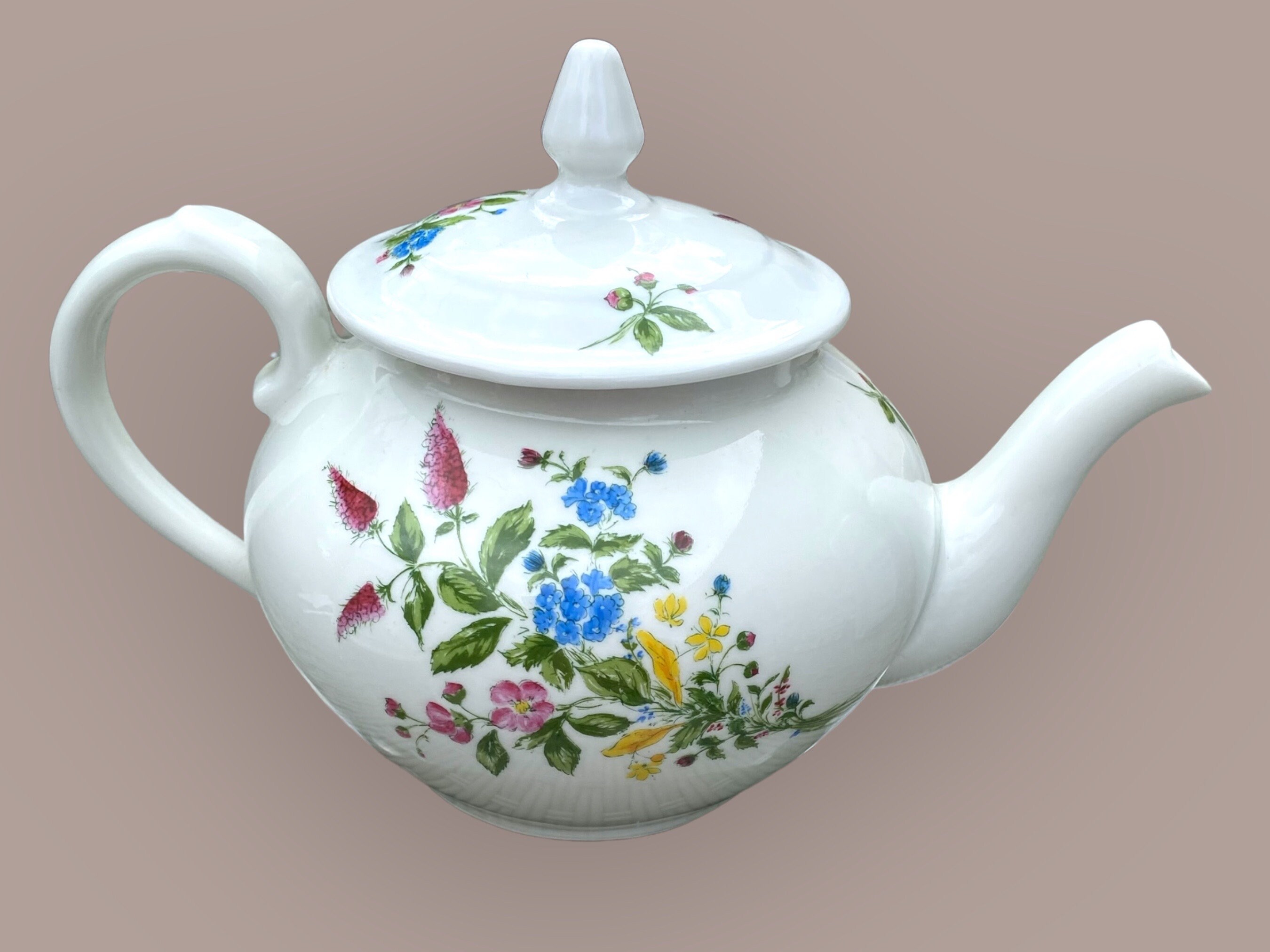 Vintage Apilco Porcelain Coffee, Teapot With Filter, Handpainted, Very ...