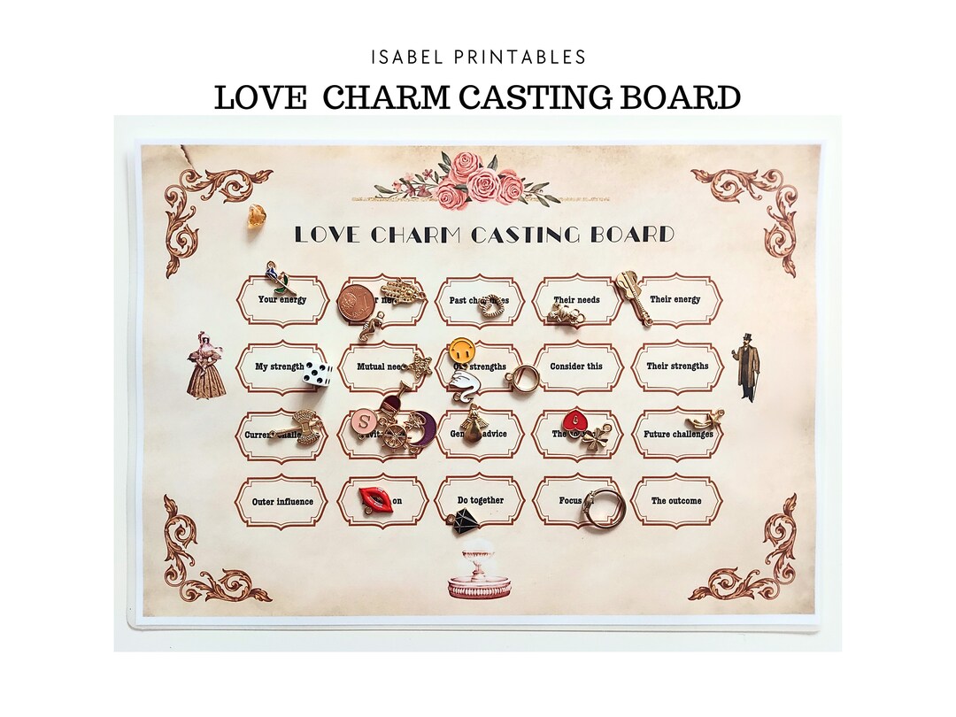 Casting Board | Charm Casting Mat | Charm Casting Board | Divination Dice | Divination Tool ...