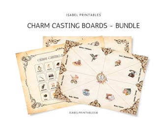 Charm Casting Mat | Divination Mat | Digital, Printable | Tea Charms ...