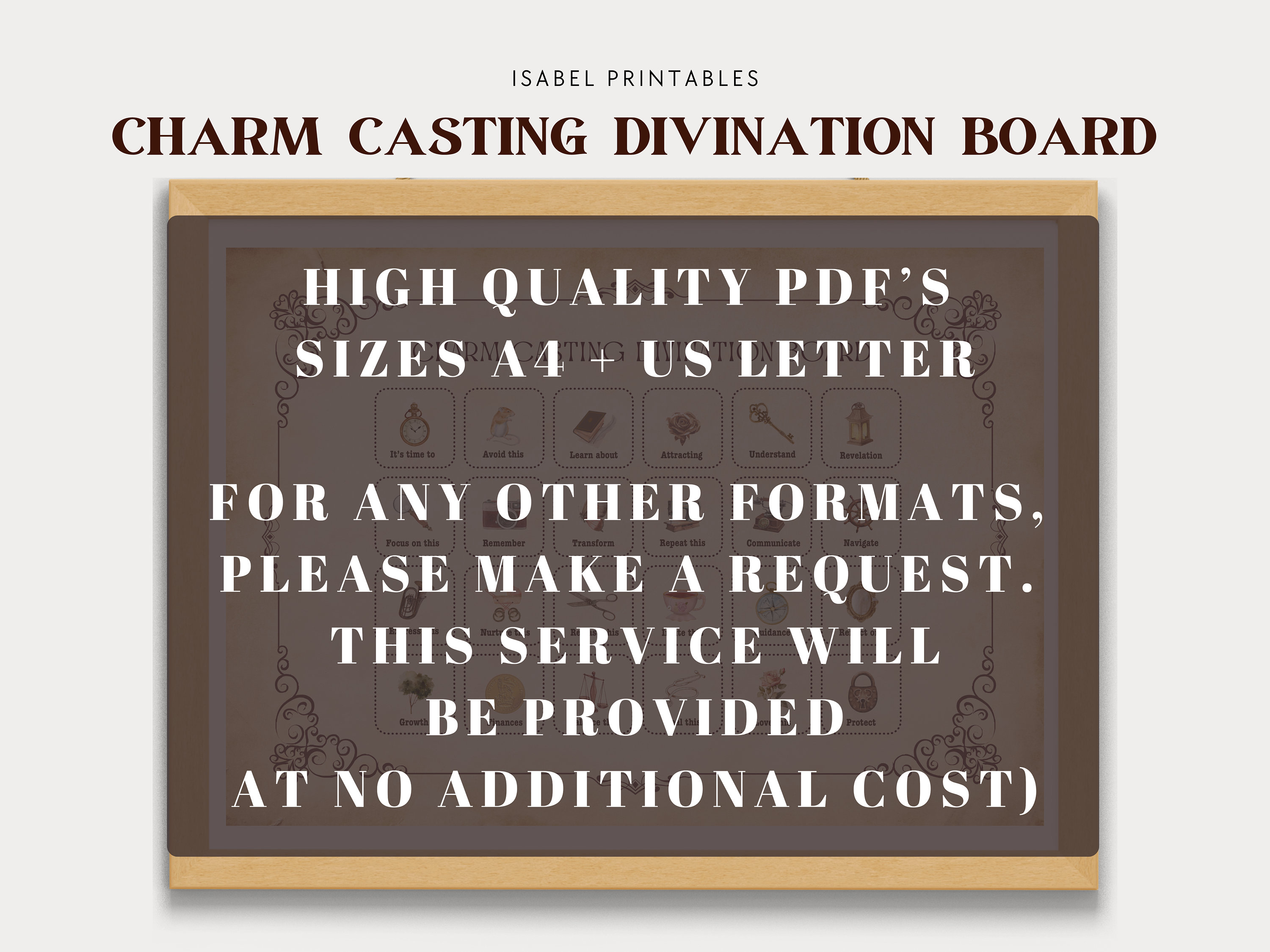Charm Casting Board | Casting Mat| Divination Tools | Divination Dice ...