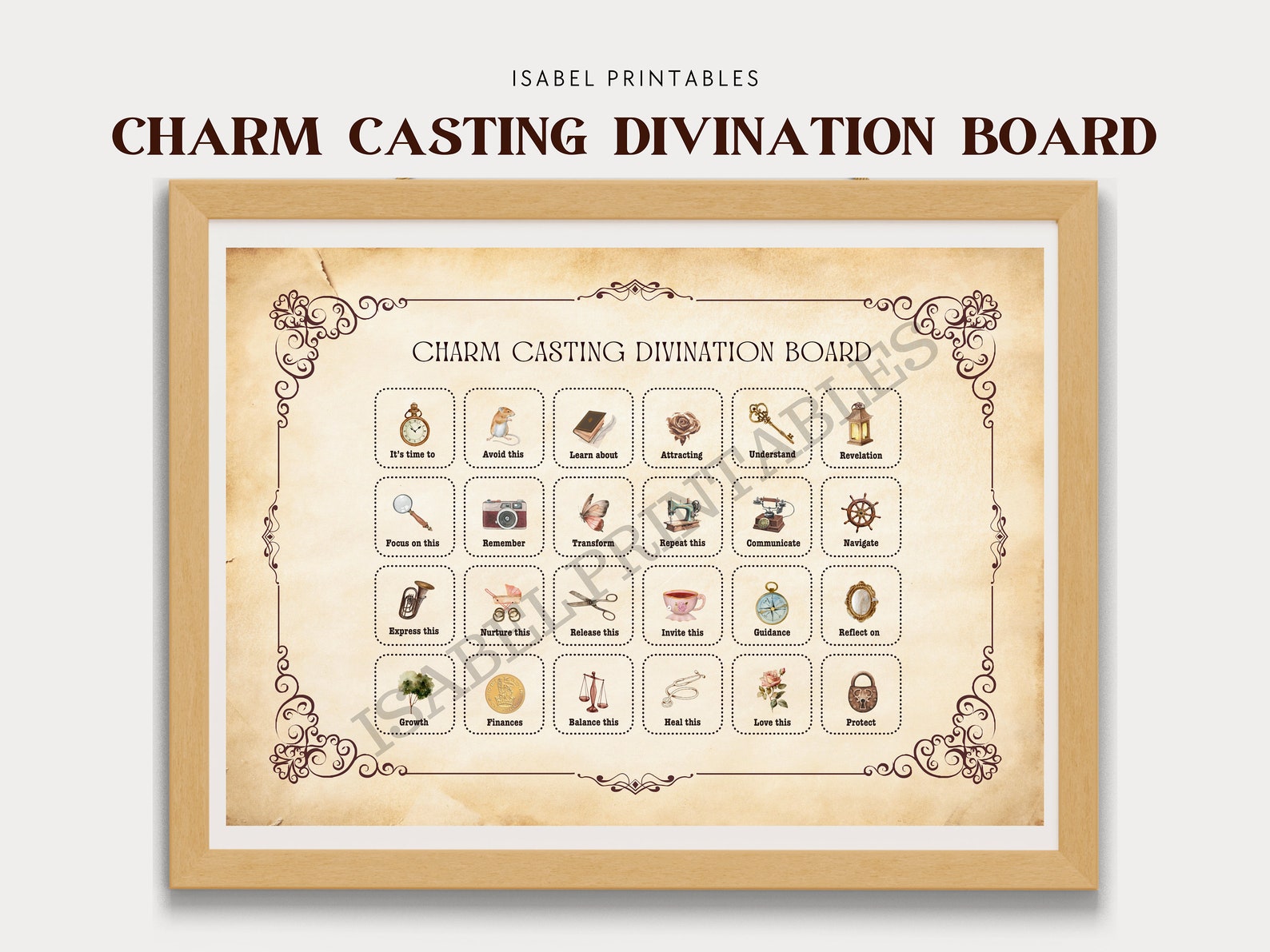 Charm Casting Board | Casting Mat| Divination Tools | Divination Dice ...
