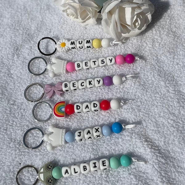 Beaded Keyrings - Etsy UK
