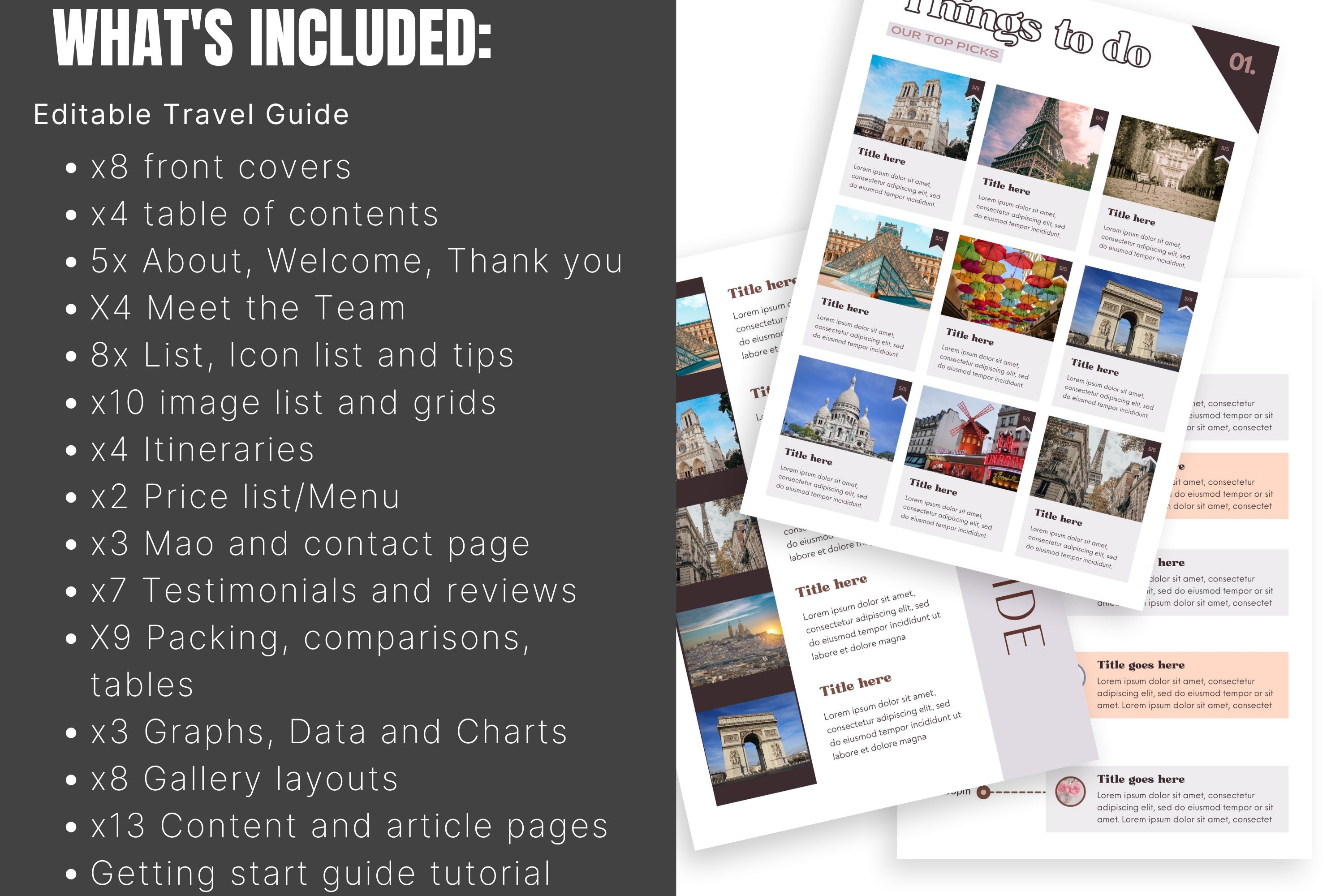 100+ Page Travel Ebook Templates for Canva, Blogger, Editable Templates ...