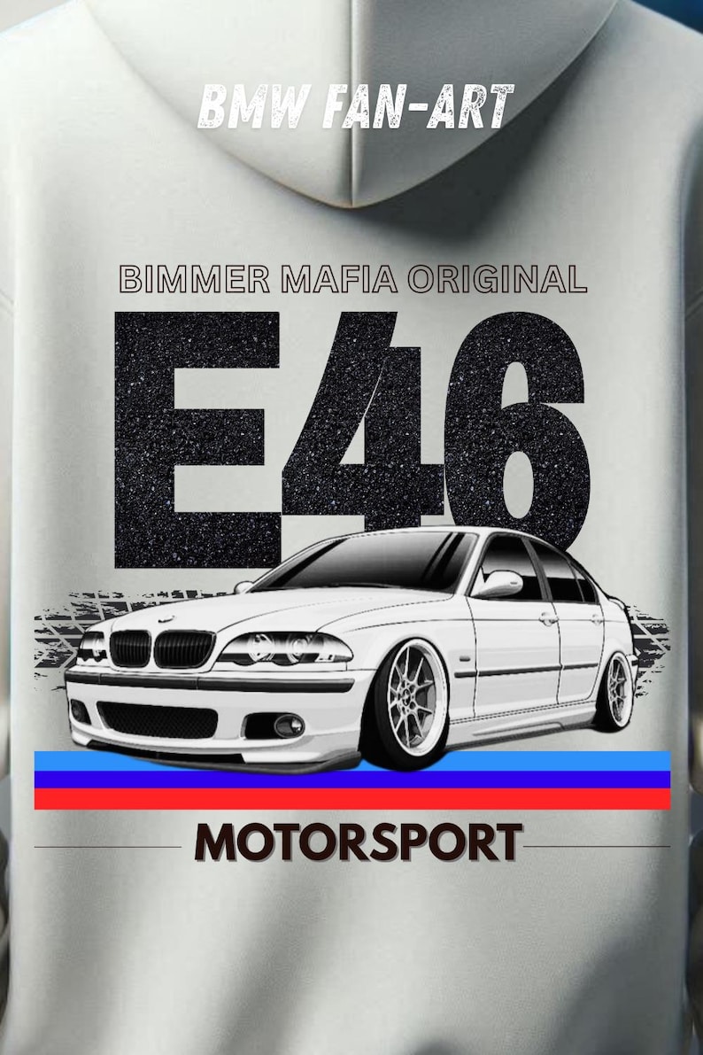BMW M3 E46 Motorsport - Hoodie / BMW Hoodie / BMW Shirt - Etsy