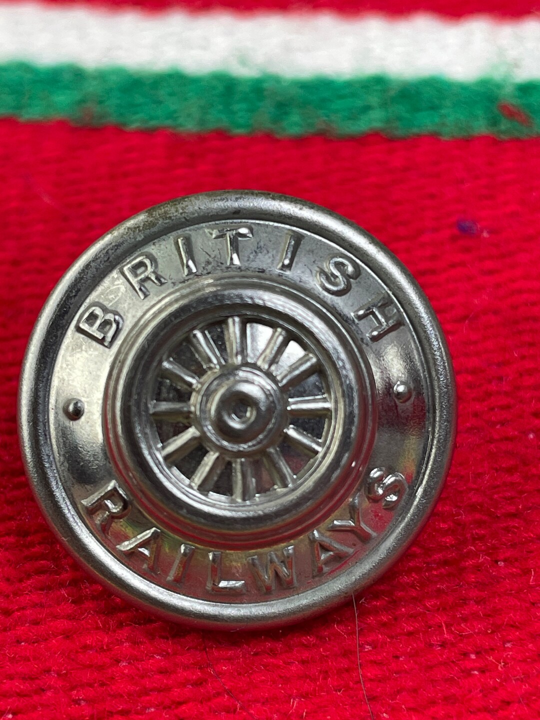 Vintage British Railway Uniform Button - Etsy