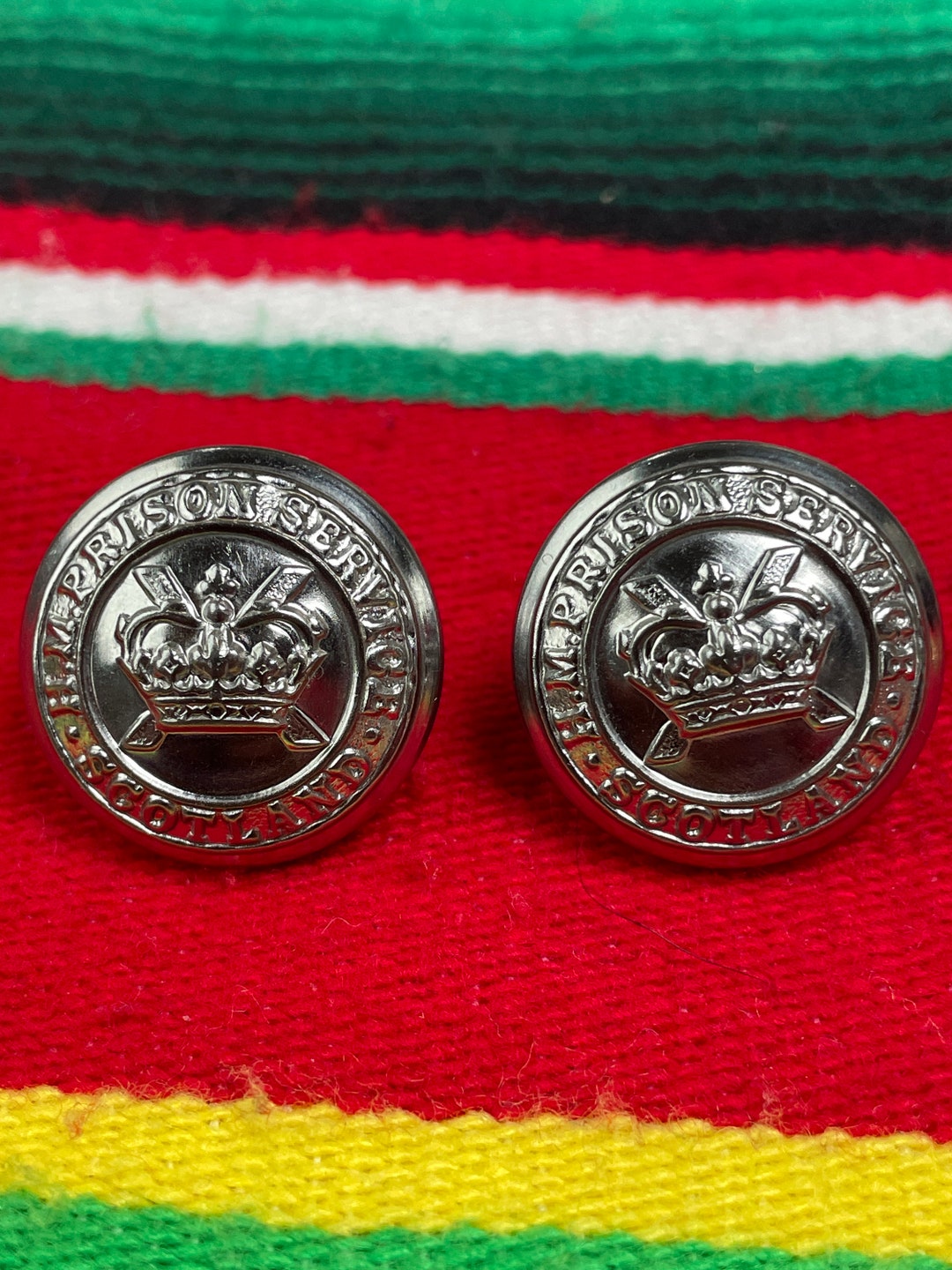 2 Vintage HM Prison Service Scotland Uniform Button - Etsy