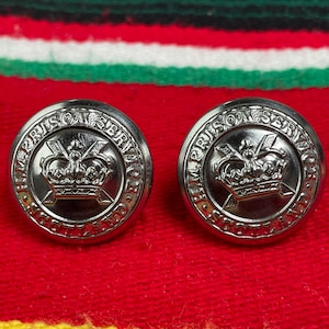 2 Vintage HM Prison Service Scotland Uniform Button - Etsy