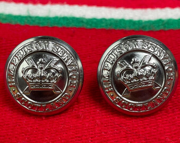 2 Vintage HM Prison Service Scotland Uniform Button - Etsy