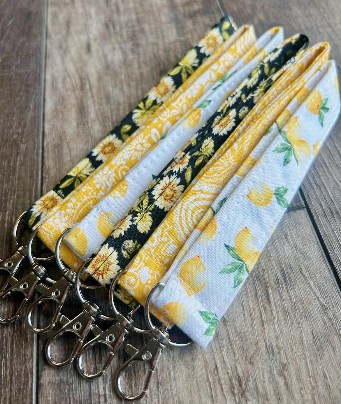 Keychain Wristlet – Handmade Fabric Key Fob | Wrist Keychain Strap for ...