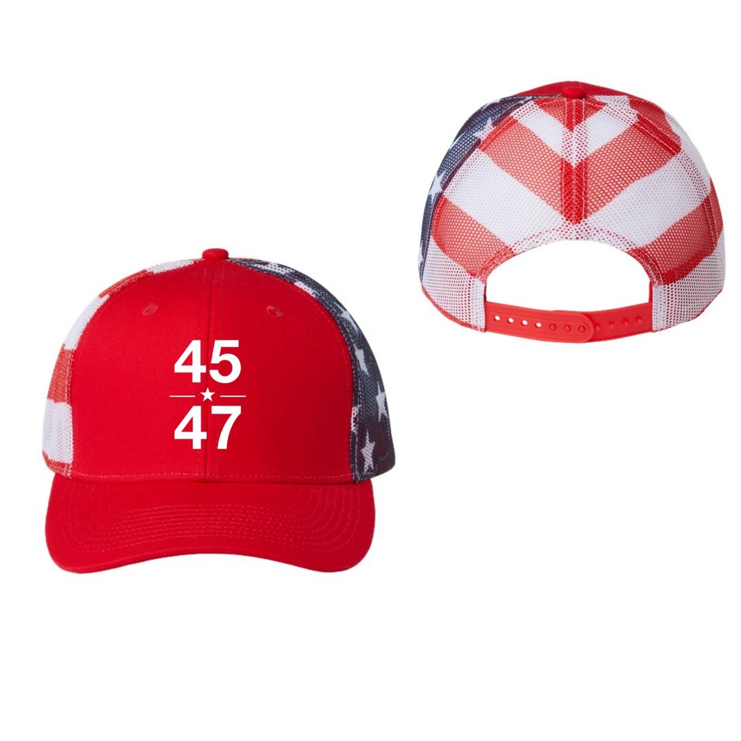 Trump Hat 45 47 Dad Hat 45 47 Baseball Cap Embroidered Cap 45 47 Trump ...