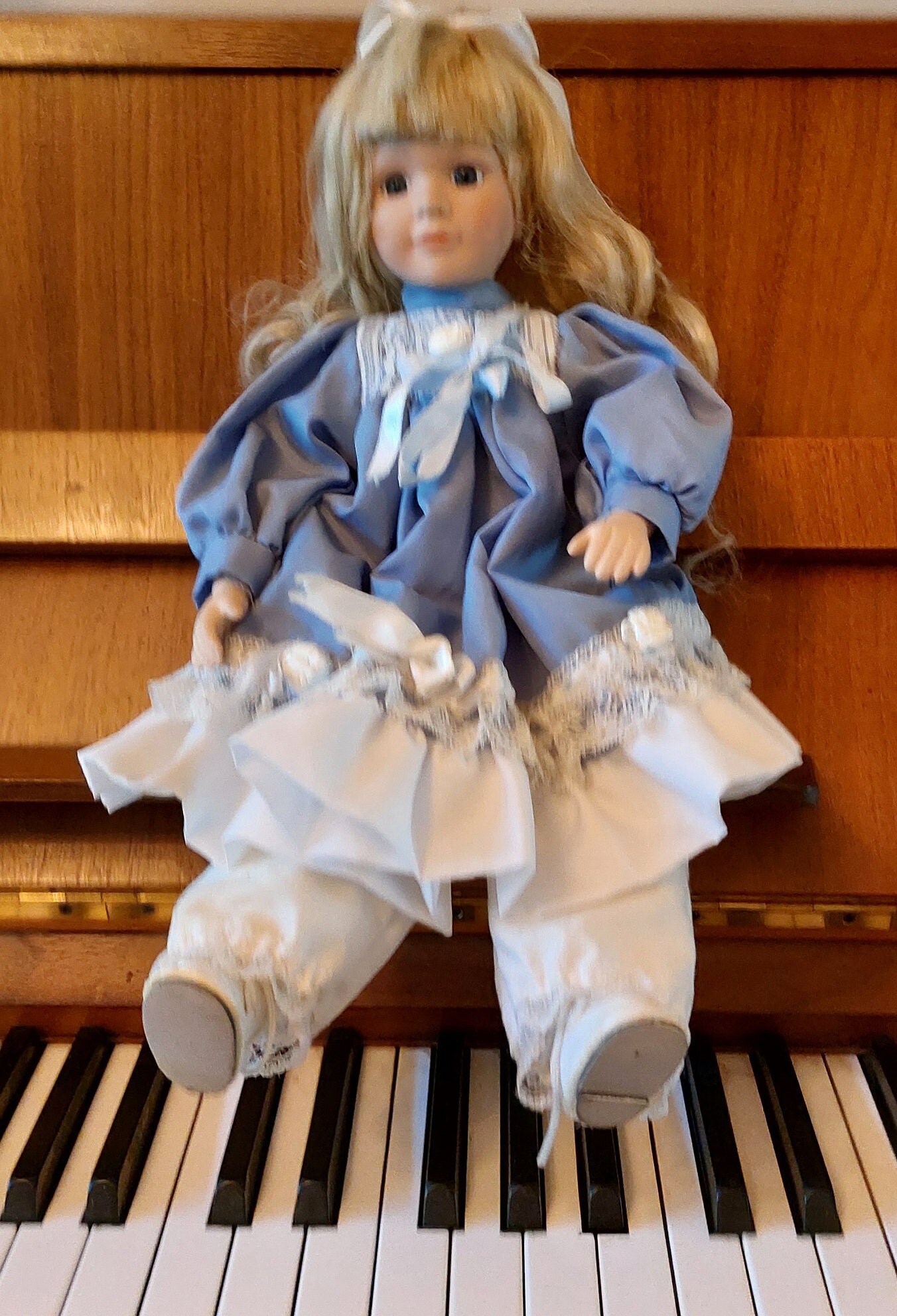 Large Vintage Doll With Porcelain Head, Hands and Feet - Etsy