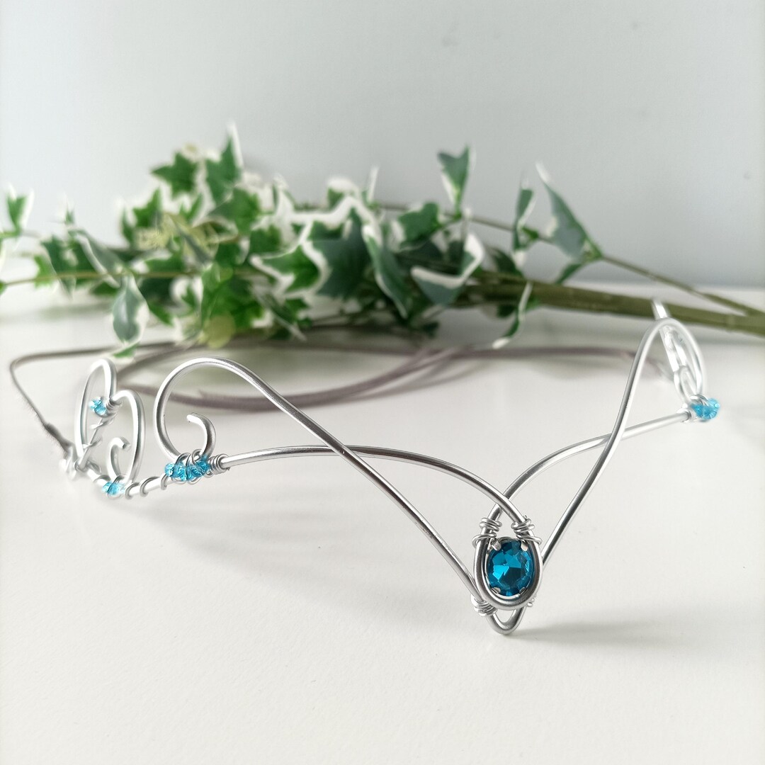 Silver Elven Tiara. Elven Bridal Headpiece. Medieval Tiara. Elven ...