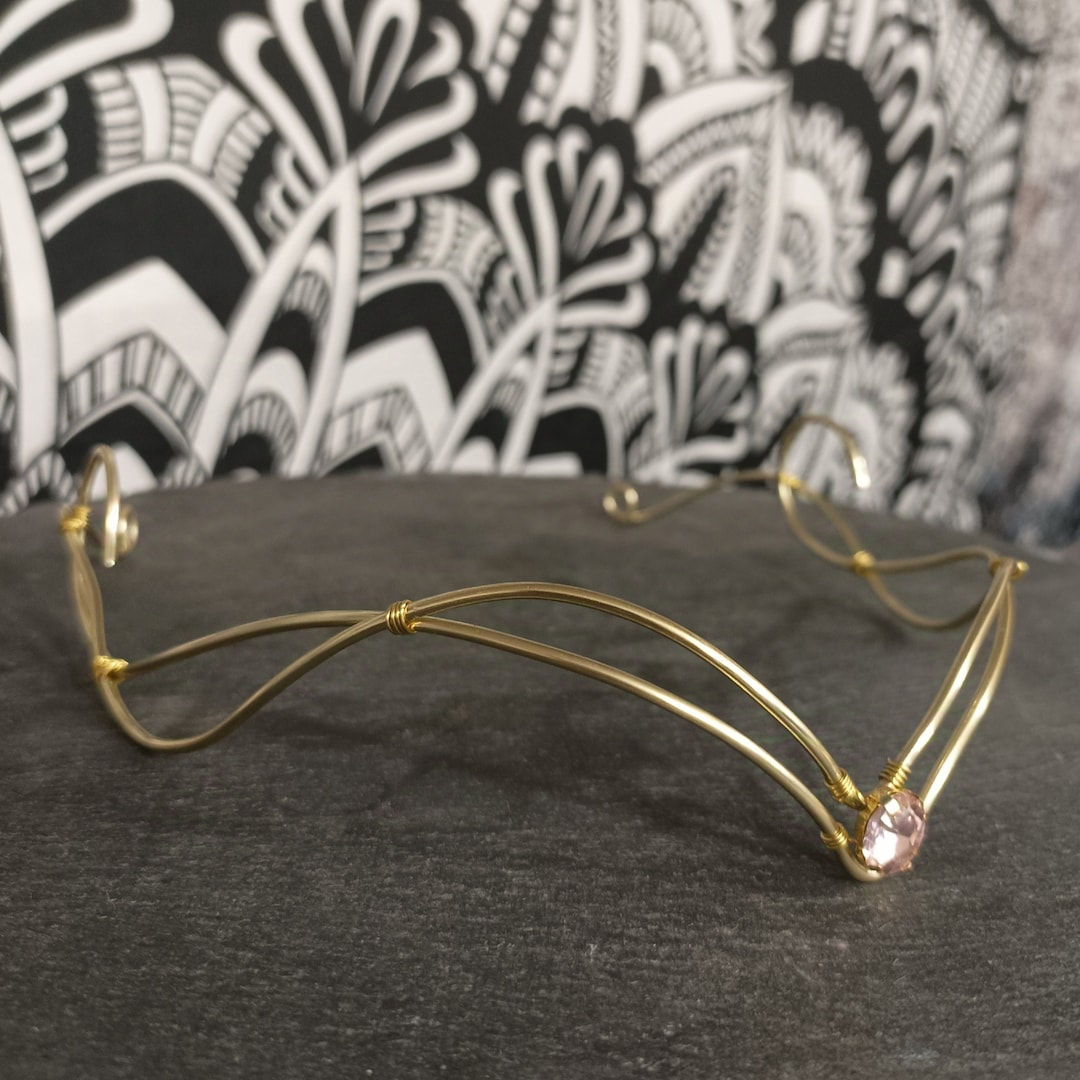 Simple Bridal Tiara. Elven Bridal Headpiece. Fairy Crown. Medieval ...