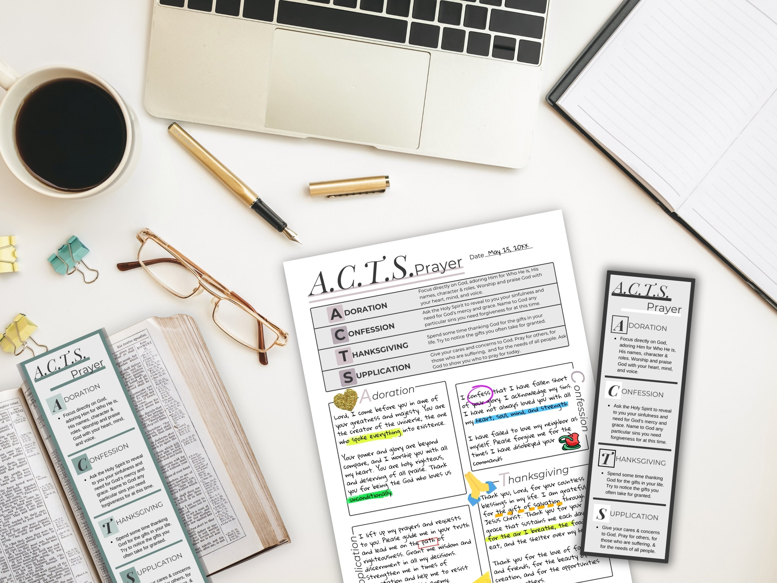 Bible Study Bundle | Colorful Christian Resources | Guided Bible Study ...