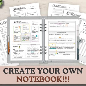 Printable Bible Study Bundle | Instant Download | Sermon Notes | Bible ...