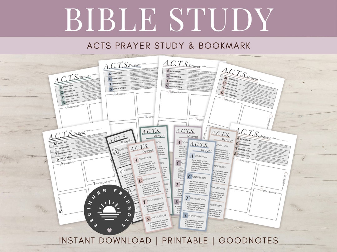 Bible Study Bundle | Colorful Christian Resources | Guided Bible Study ...