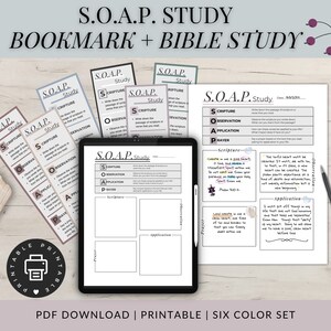 Sticker Printable | Soap Bible Study Method | Bible Study Tools | 14 ...