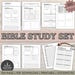 Printable Bible Study Bundle | Instant Download | Sermon Notes | Bible ...