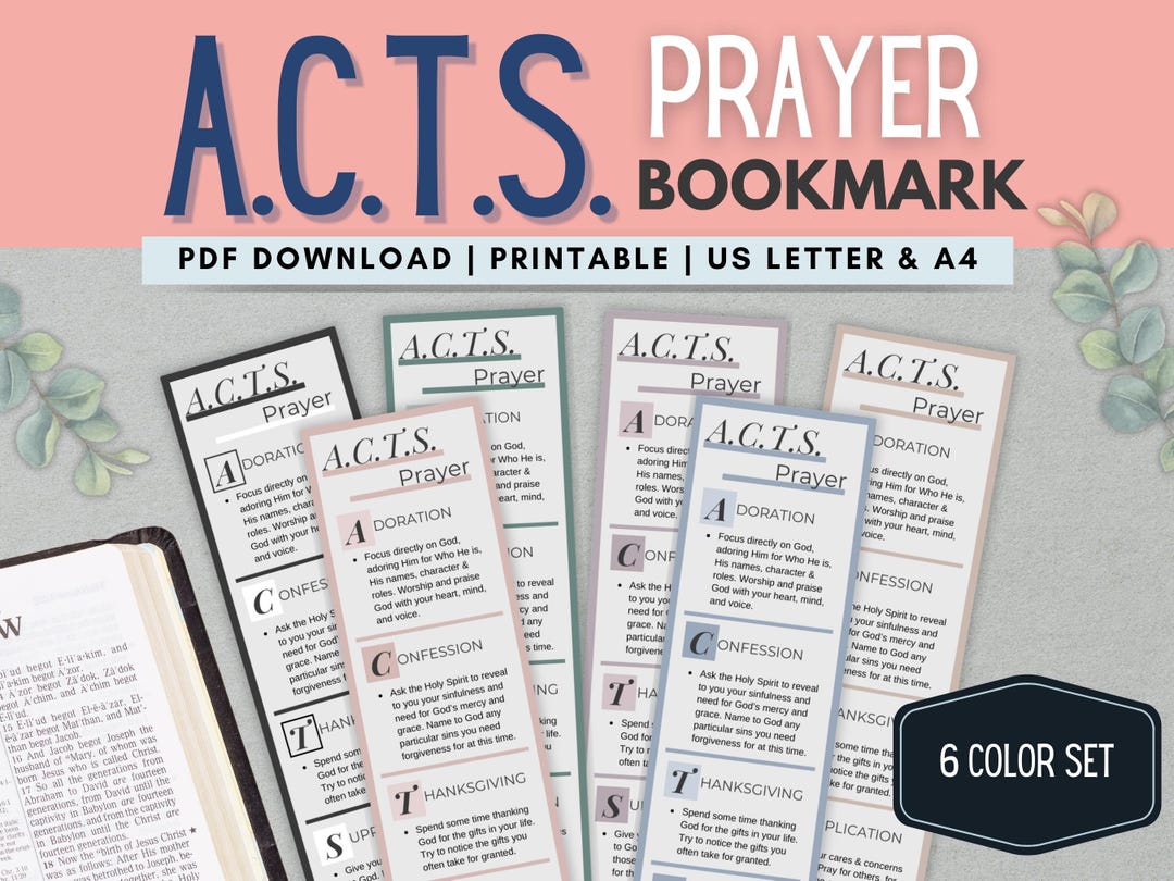 Bible Study Printable Bookmark Set | Print Cut Books of the Bible ...