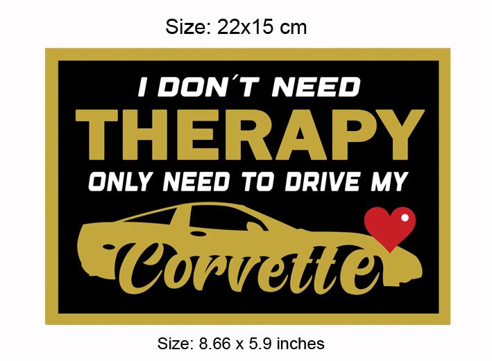 Corvette Sign Enthusiast, Gold, for Garage, Door, Man-cave, 3D Printed ...